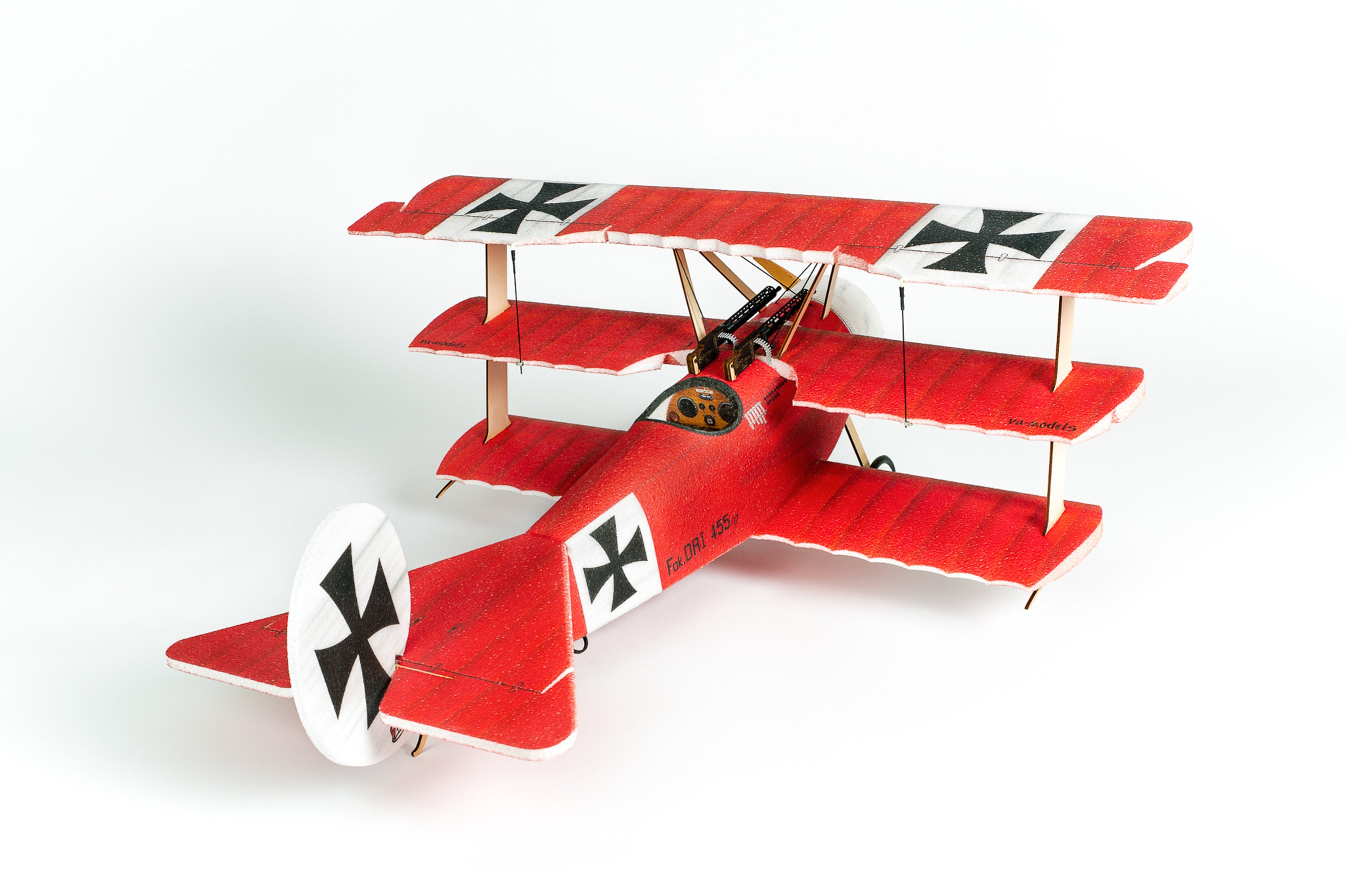 Papercraft Kit Red Baron Plane 3d Paper Model Crafting Kit PDF Plans to ...