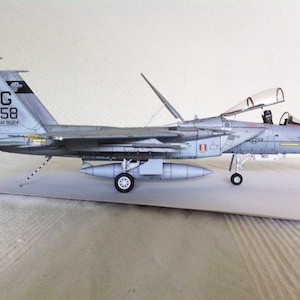 Papercraft Kit F-15C Eagle Plane 3d Paper Model Crafting Kit PDF Plans ...
