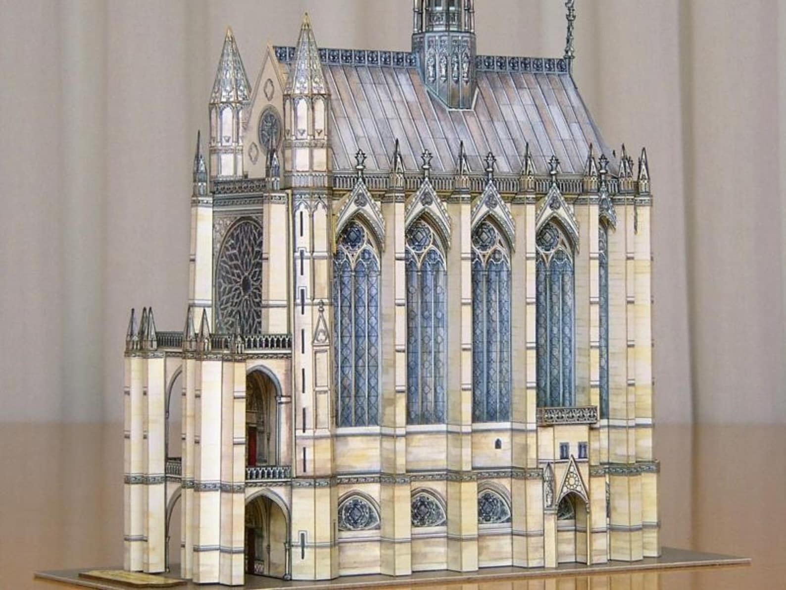 Papercraft Kit Sainte Chapelle Chapel Architecture 3d Paper Model ...