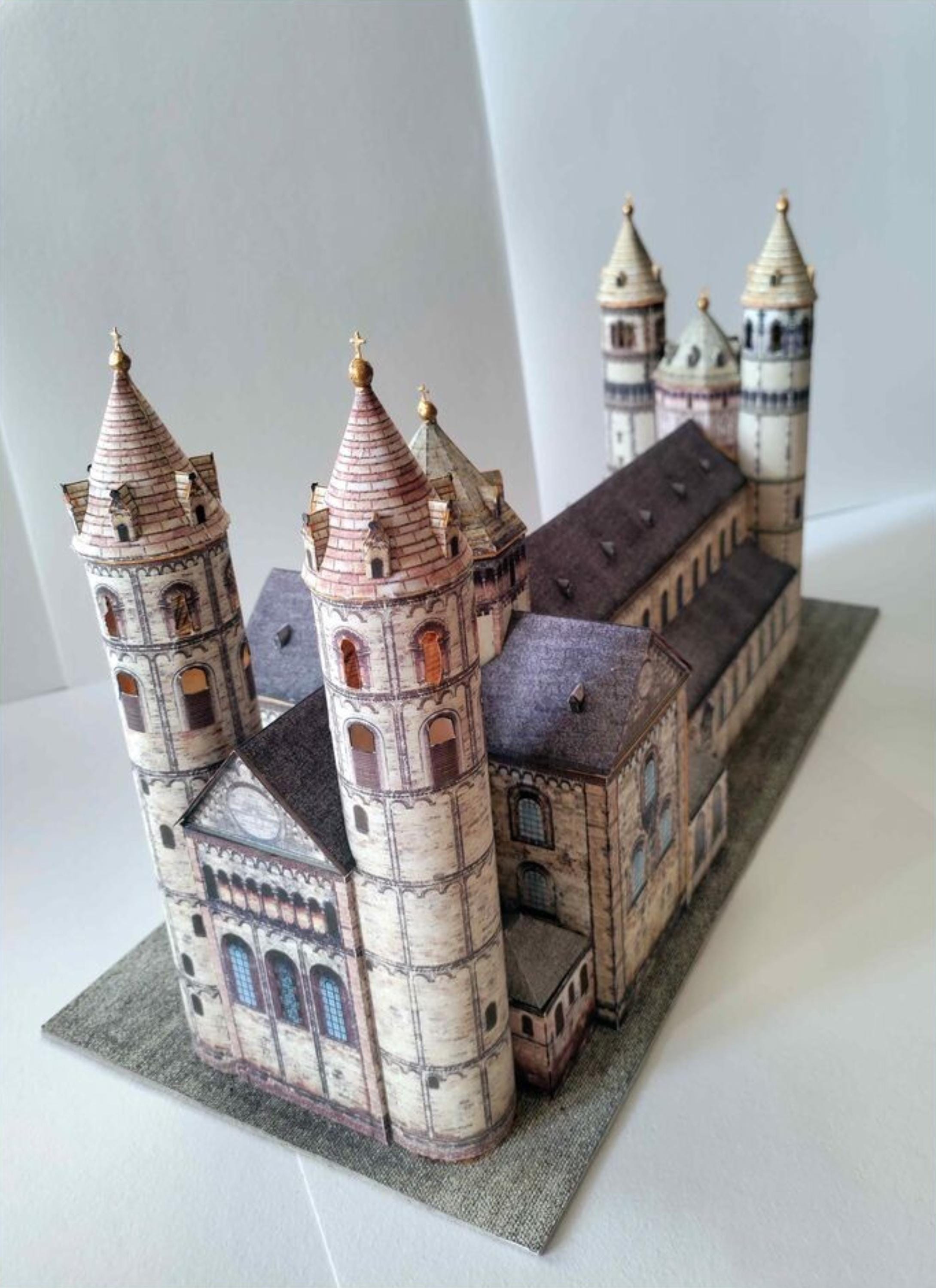 Papercraft Kit Worms Cathedral 3d Paper Model Crafting Kit PDF Plans to ...