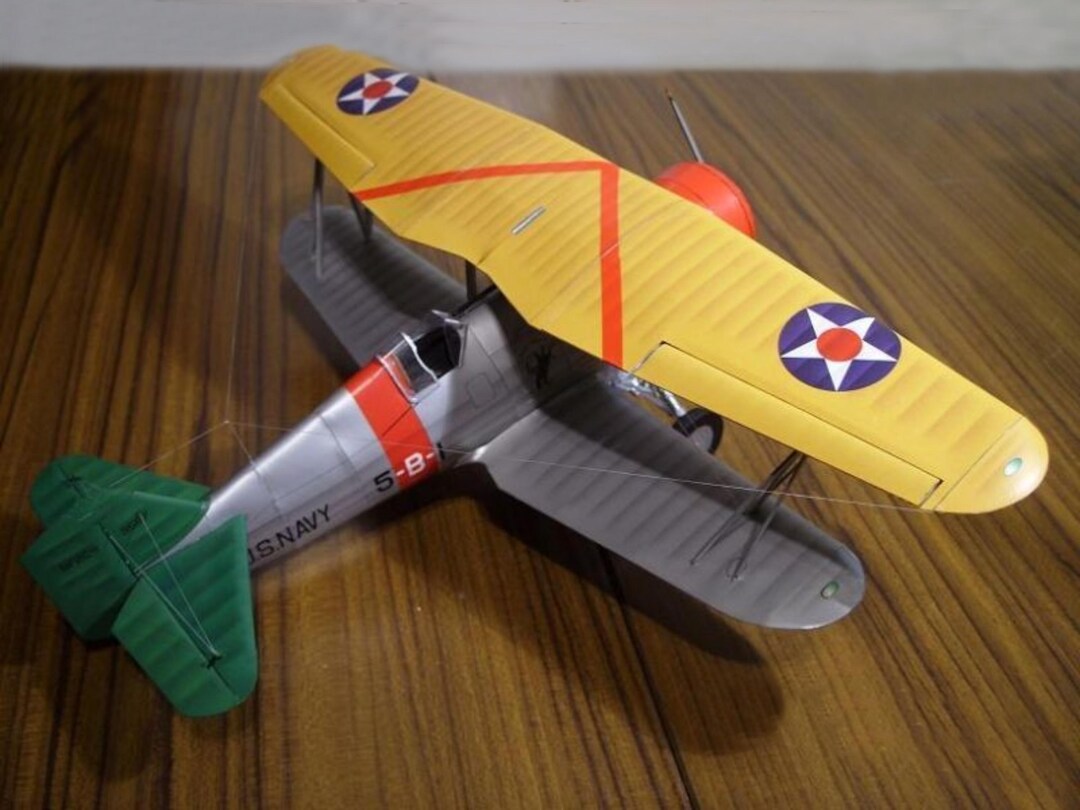 Papercraft Kit BF2C-1 Hawk Curtiss- Airplane 3d Paper Model Crafting ...