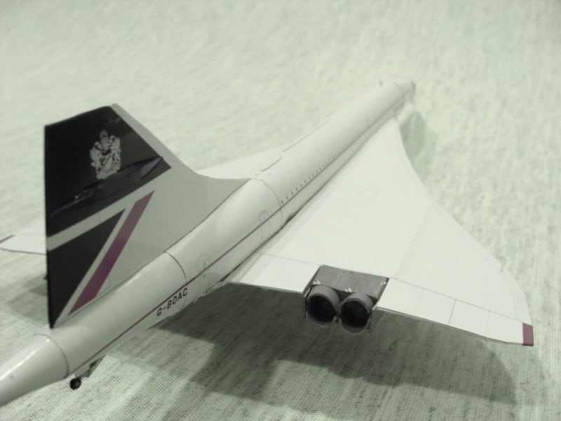 Papercraft Kit Concorde Airplane 3d Paper Model Crafting Kit PDF Plans ...