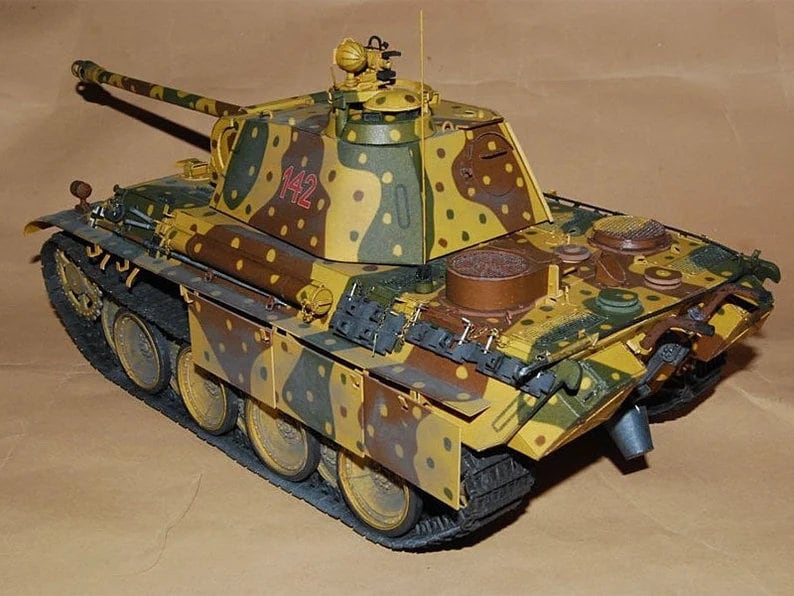 Papercraft Kit Panther Tank 3d Paper Model Crafting Kit PDF Plans to ...