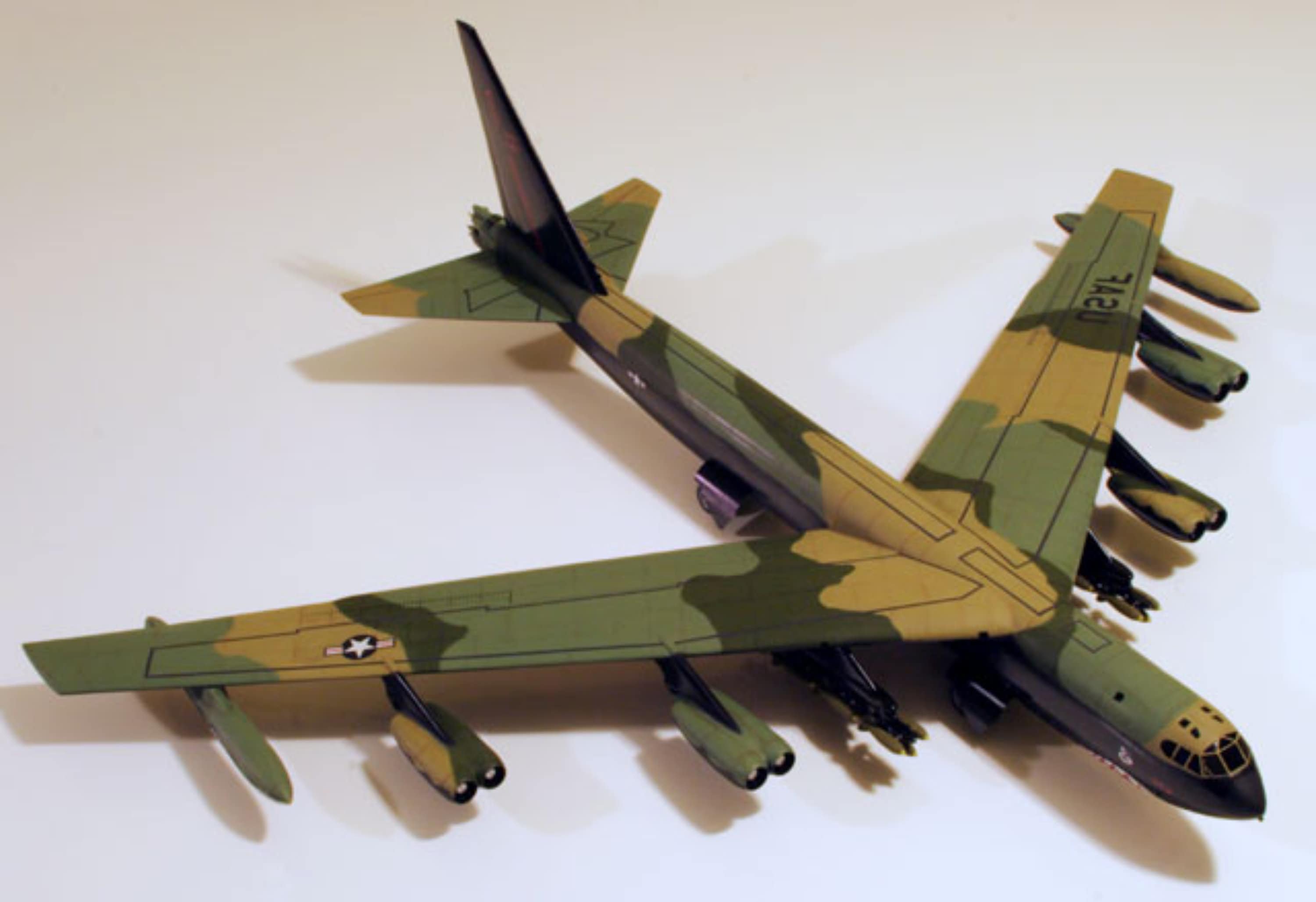 Papercraft Kit B-52 Stratofortress Airplane 3d Paper Model Crafting Kit ...