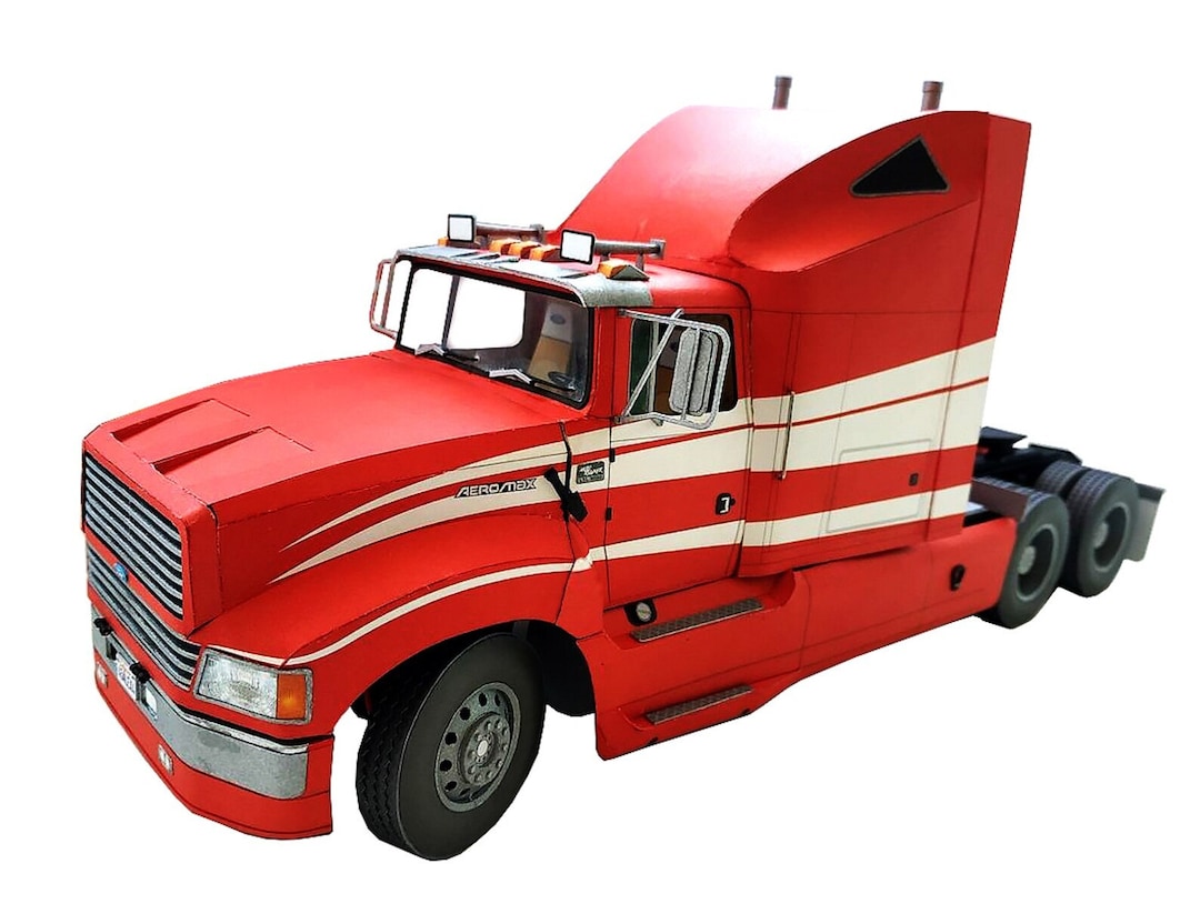 Papercraft Kit Truck 3d Paper Model Crafting Kit PDF Plans to Print Cut ...