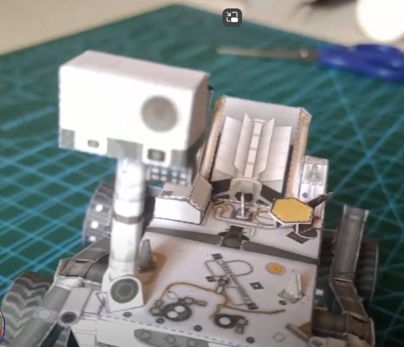 Papercraft Kit Curiosity Rover 3d Paper Model Crafting Kit PDF Plans to ...