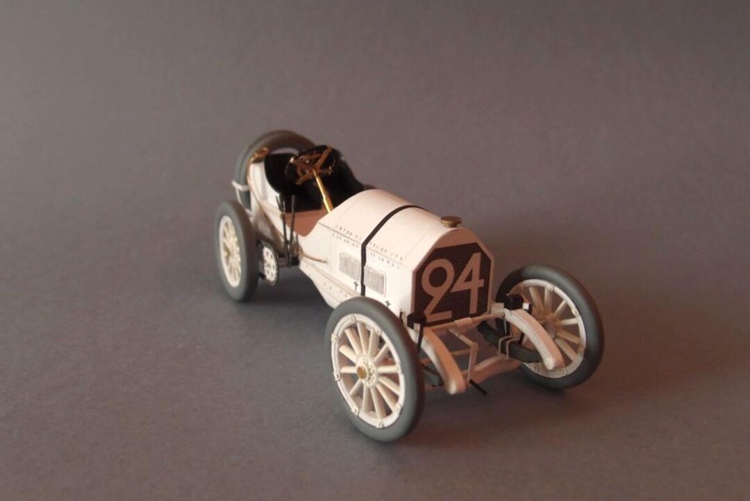 Papercraft Kit Mercedes GP 1908 Car 3d Paper Model Crafting PDF Plans ...