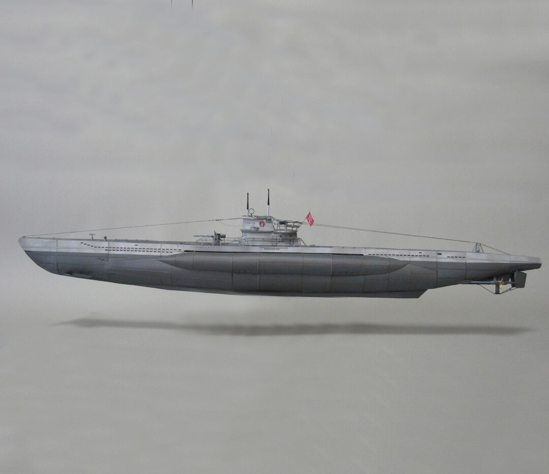 Papercraft Kit VII-C U-boat Submarine 3d Paper Model Crafting Kit PDF ...