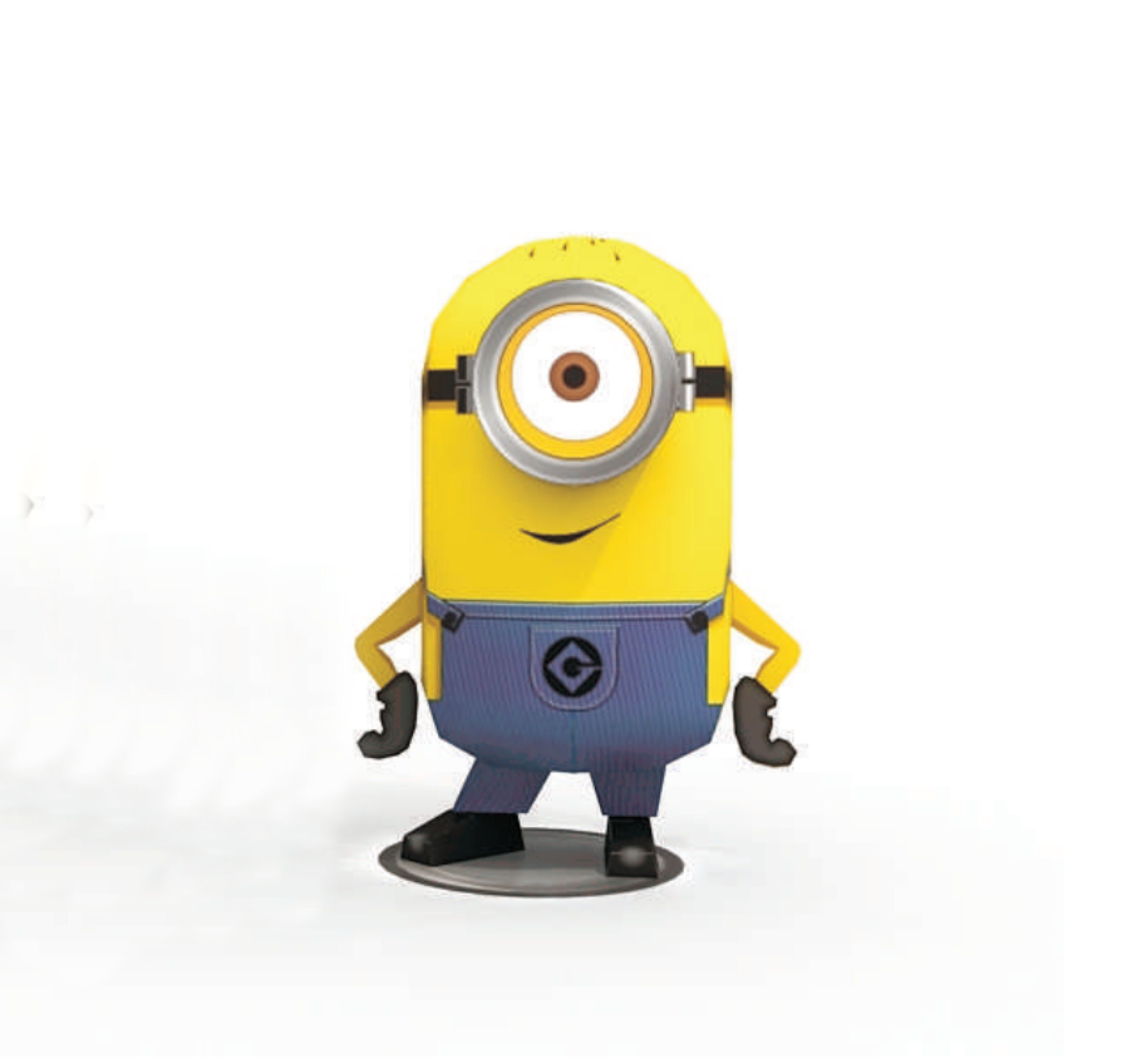 Papercraft Minion 3d Paper Model Crafting Kit PDF Plans to Print Cut ...