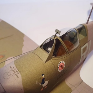 Papercraft Kit Supermarine Spitfire Airplane 3d Paper Model Crafting ...