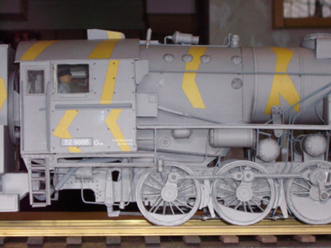 Papercraft Kit Locomotive 3d Paper Model Crafting Kit PDF Plans to ...