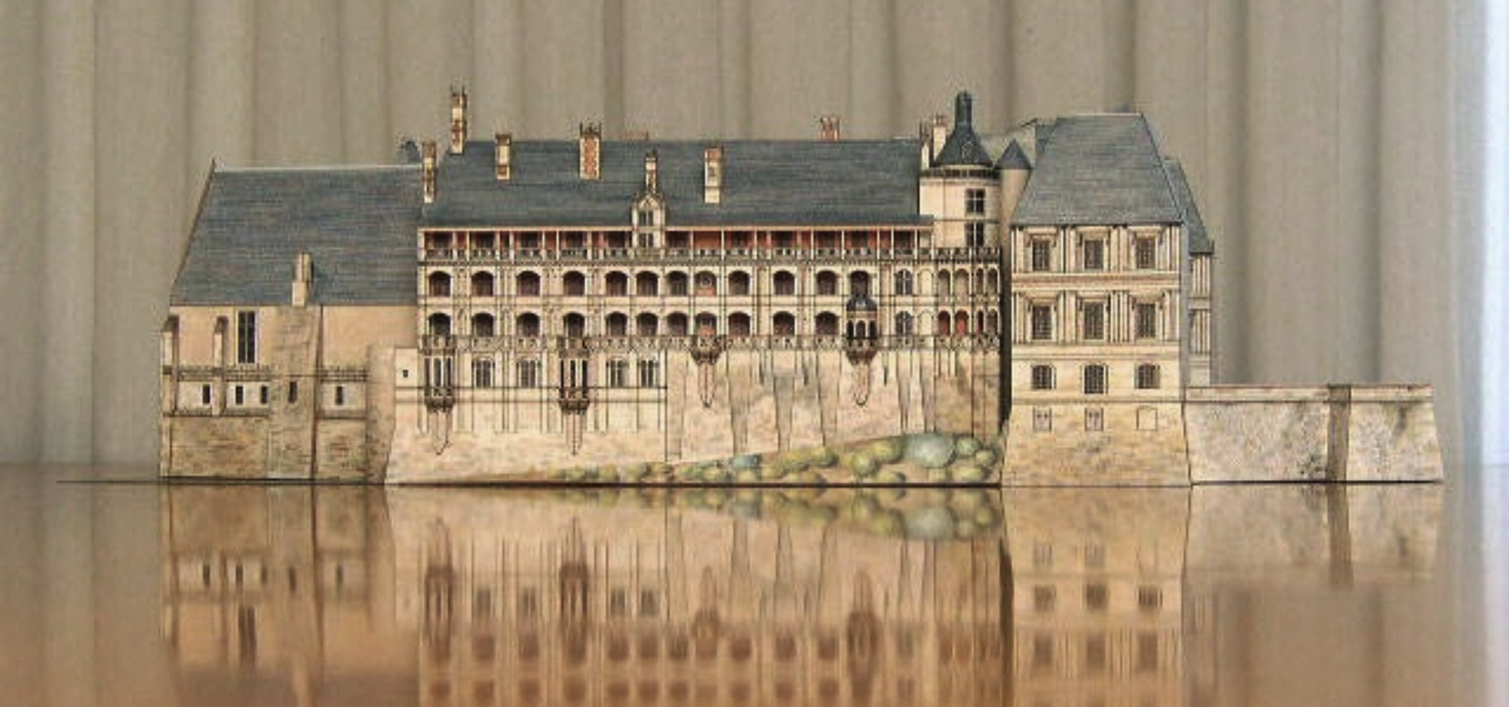 Papercraft Kit Chateau De Blois 3d Paper Model Crafting Kit PDF Plans ...