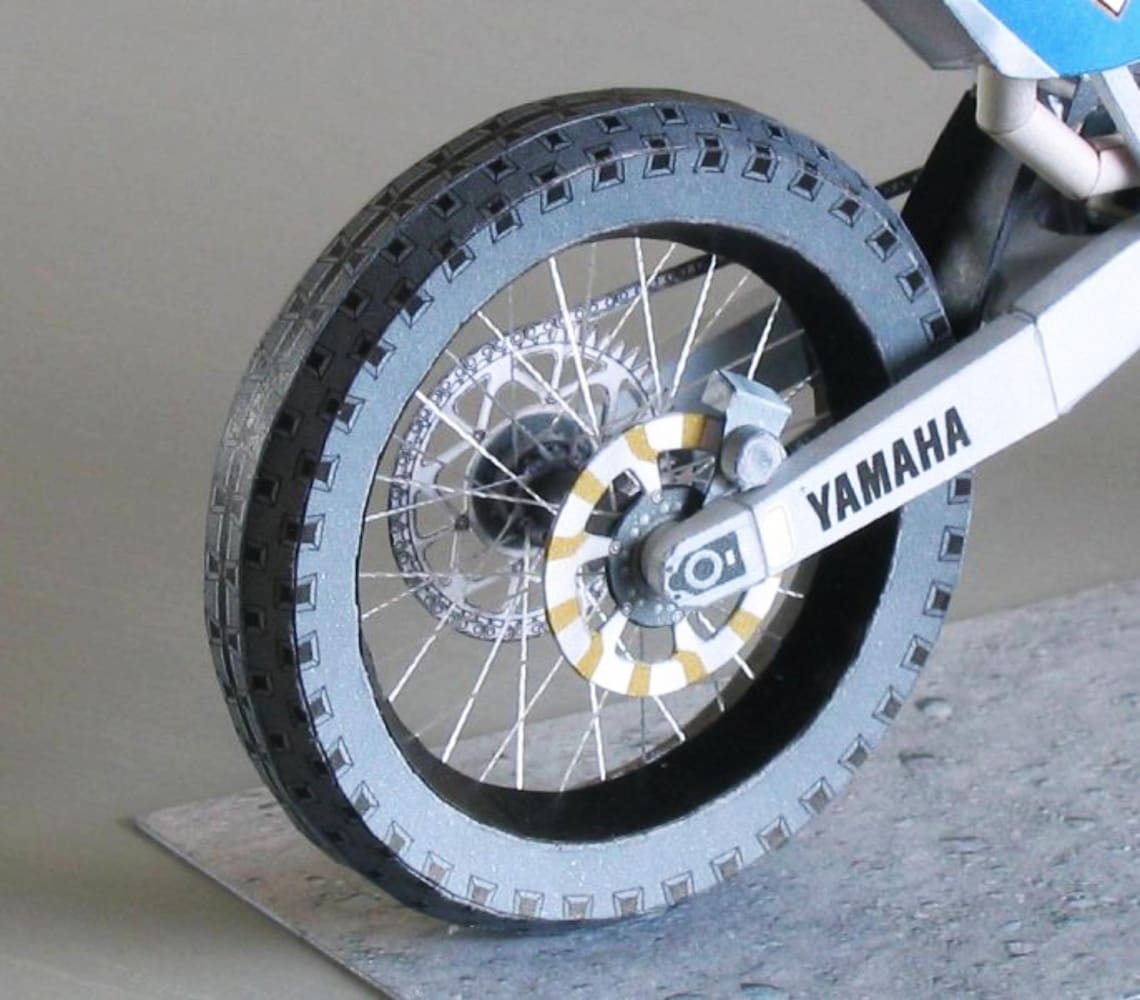 Papercraft Kit YZ450FM Yamaha Motorcycle Motocross 3d Paper Model ...