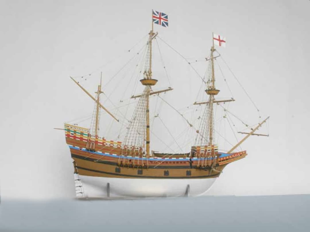 Papercraft Kit Mayflower Sailing Ship 3d Paper Model Crafting Kit PDF ...