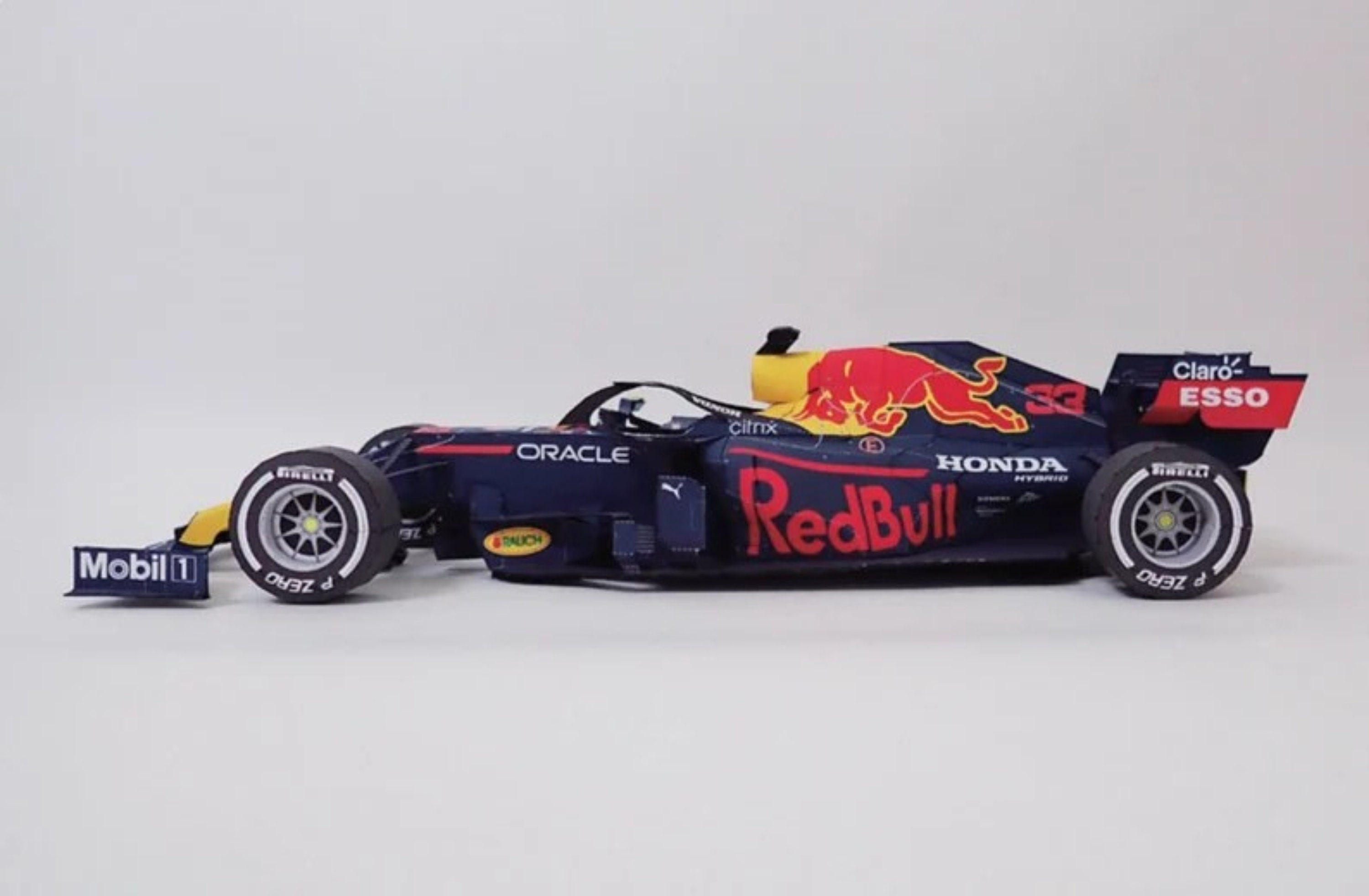 Papercraft Kit F1 Redbull Race Car 3d Paper Model Crafting Kit PDF ...