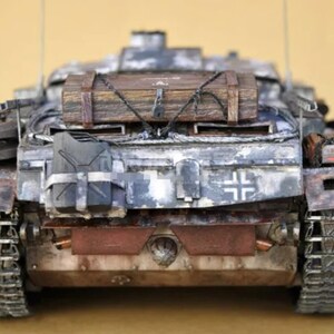Papercraft Kit Sturmgeschütz III Stug III Tank 3d Paper Model Crafting ...