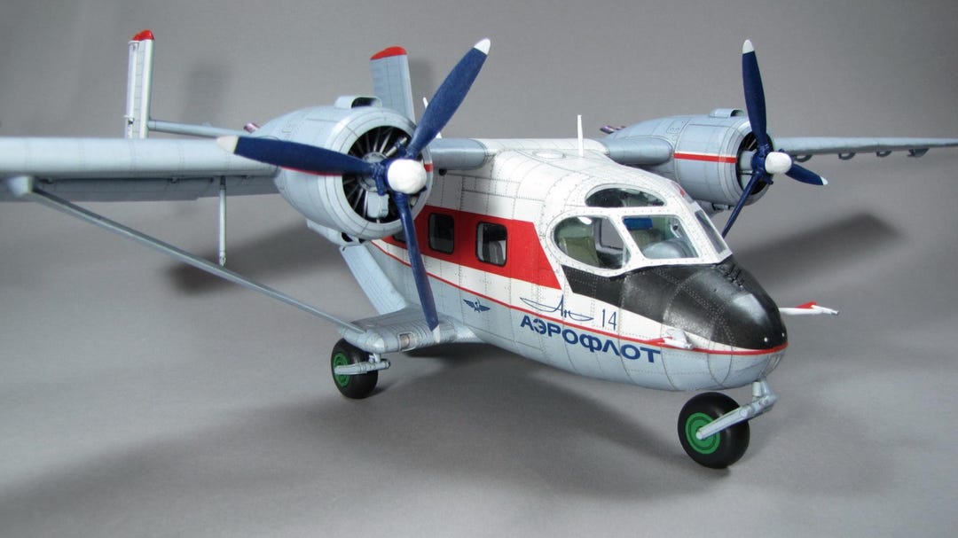 Papercraft Kit Antonov An-14 Pchelka Airplane 3d Paper Model Crafting ...