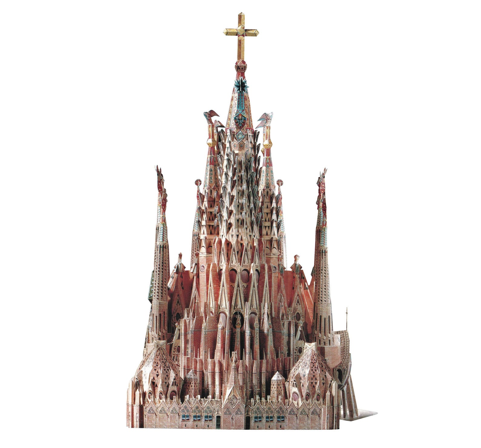 Papercraft Kit Sagrada Família Gaudi Antoni 3d Paper Model Crafting Kit ...