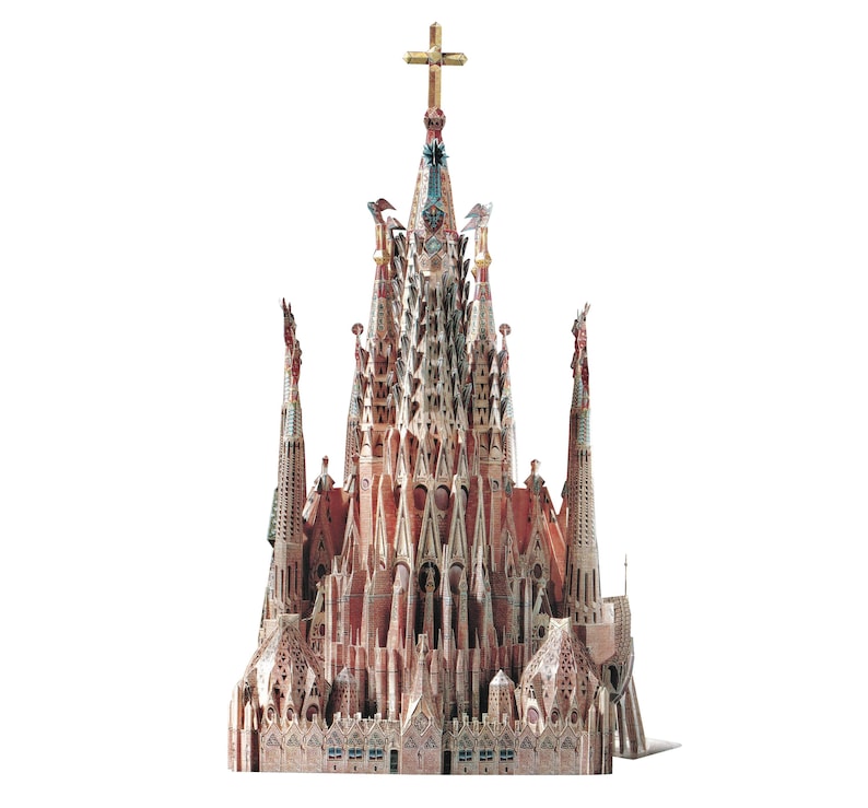 Papercraft Kit Sagrada Família Gaudi Antoni 3d Paper Model Crafting Kit ...