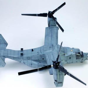 Papercraft Kit V-22 Osprey Tiltrotor Helicopter 3d Paper Model Crafting ...