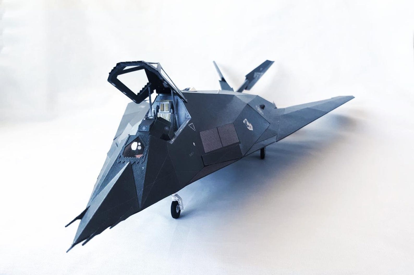 Papercraft Kit F-117 Nighthawk Plane 3d Paper Model Crafting PDF Plans ...