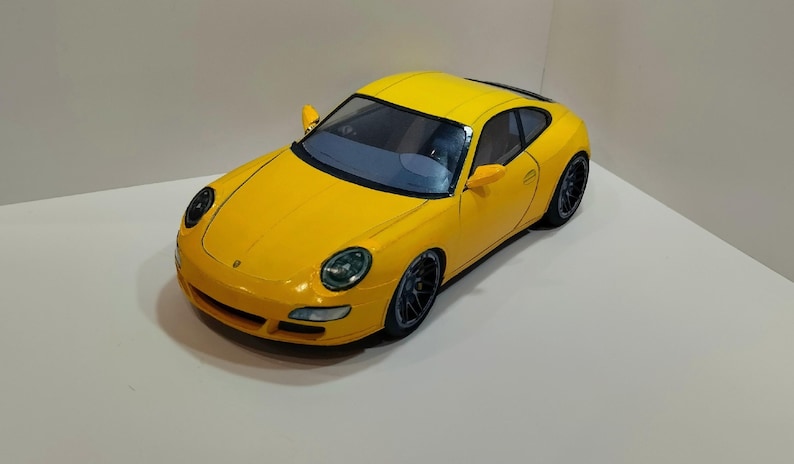 Papercraft Kit Porsche 911 GT3 Car 3d Paper Model Crafting Kit PDF ...