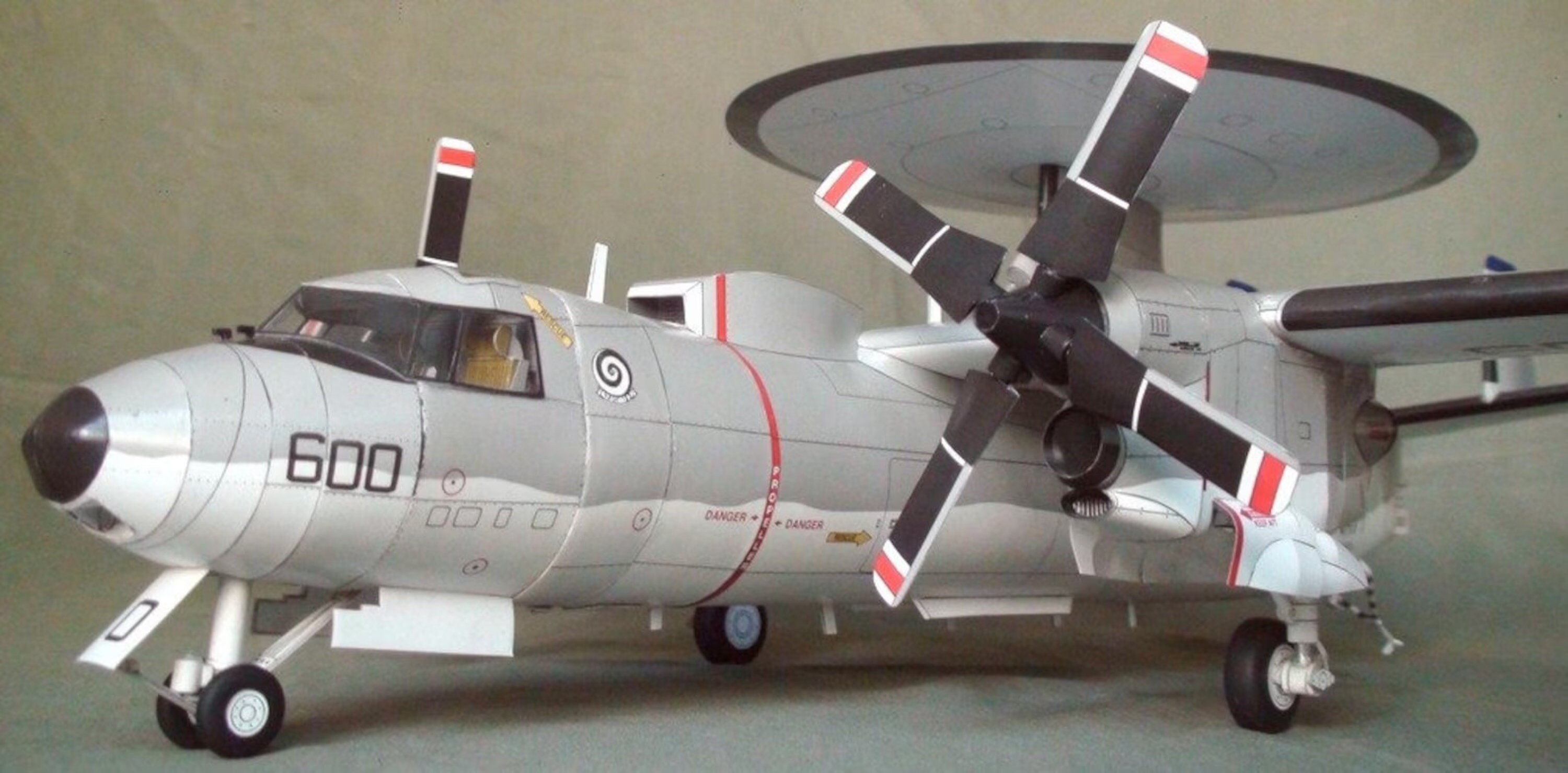 Papercraft Kit E-2 Hawkeye Airplane 3d Paper Model Crafting Kit PDF ...