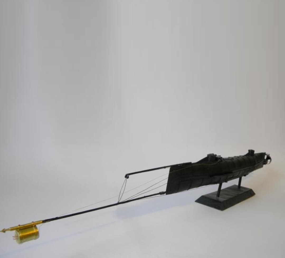 Papercraft Kit H L Hunley Experimental Submarine US 3d Paper Model ...