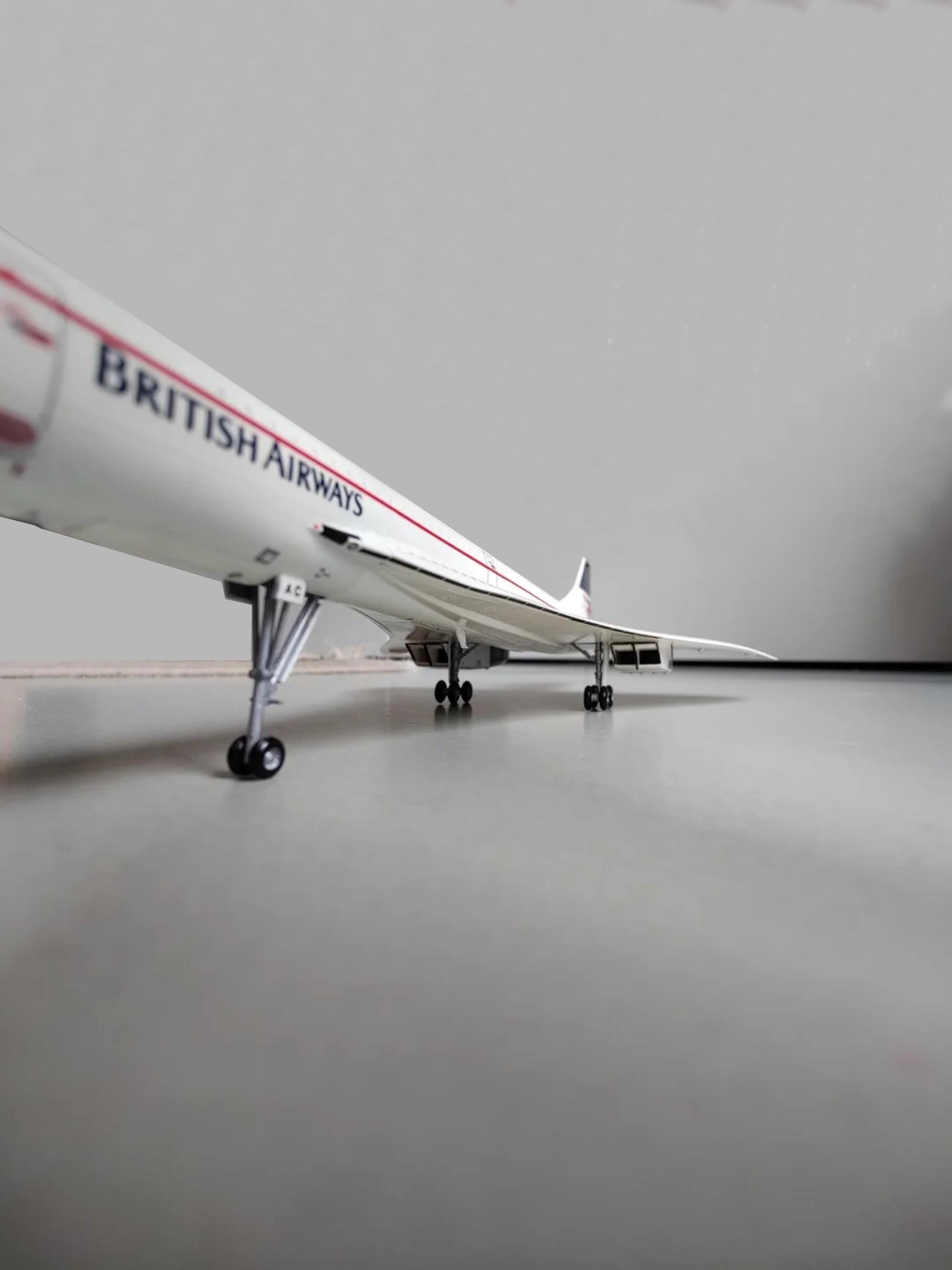 Papercraft Kit Concorde Airplane 3d Paper Model Crafting Kit PDF Plans ...