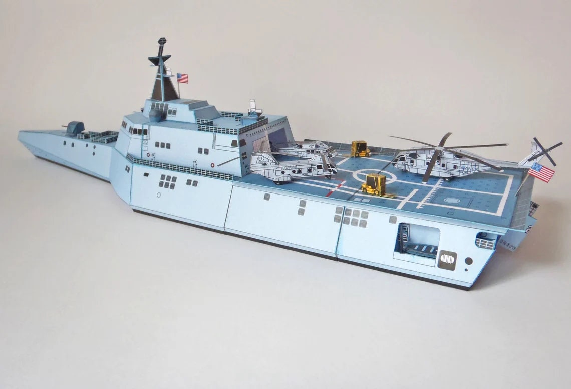 Papercraft Kit Independence Ship 3d Paper Model Crafting Kit PDF Plans ...