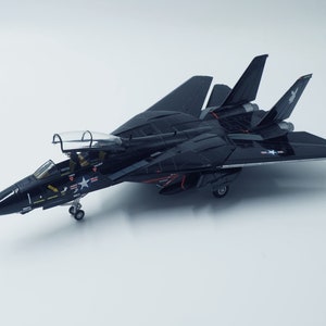 Papercraft Kit F-14 Tomcat Airplane 3d Paper Model Crafting Kit PDF ...