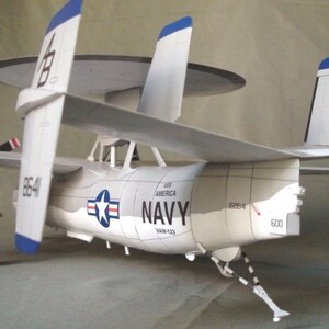 Papercraft Kit E-2 Hawkeye Airplane 3d Paper Model Crafting Kit PDF ...