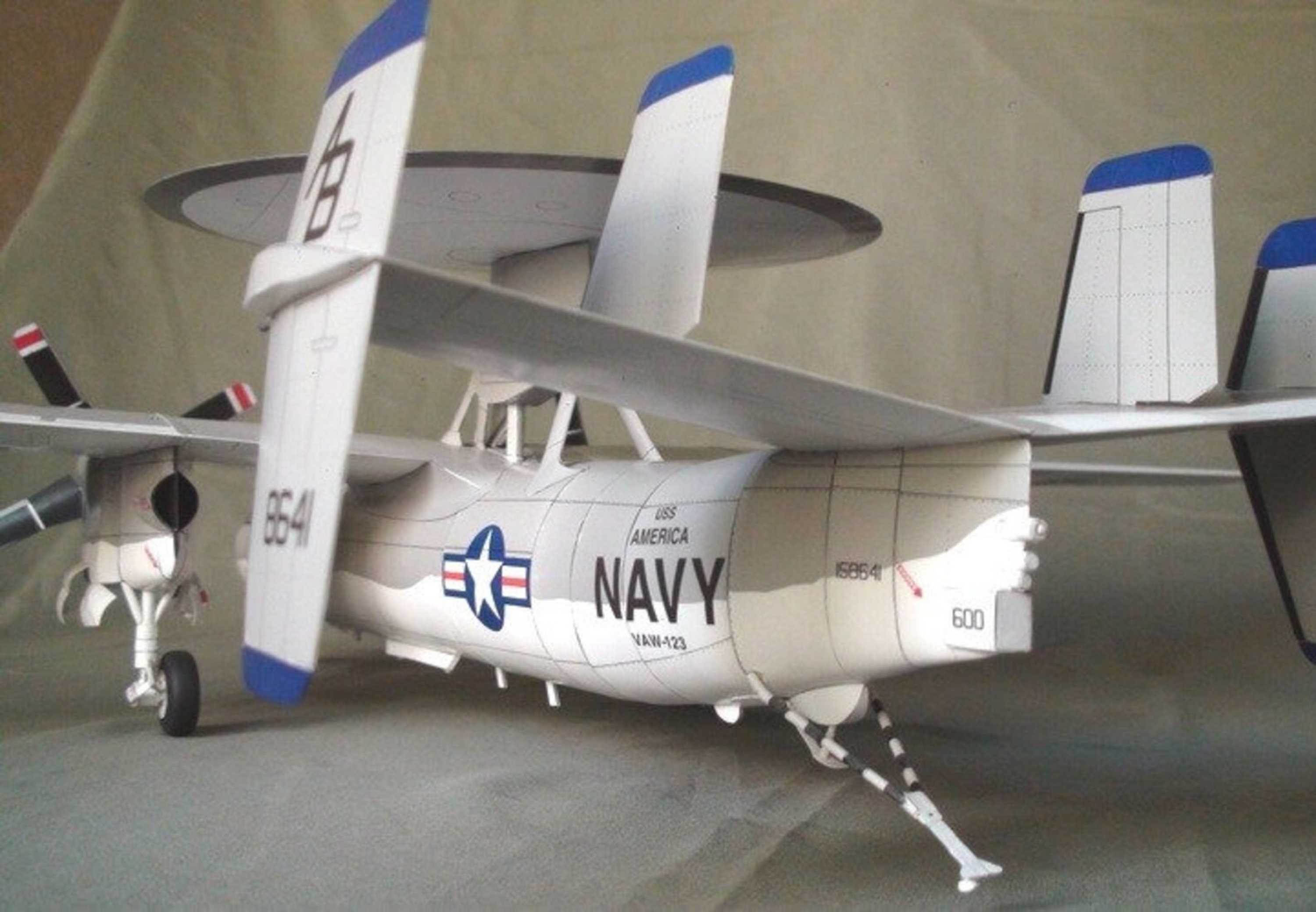 Papercraft Kit E-2 Hawkeye Airplane 3d Paper Model Crafting Kit PDF ...