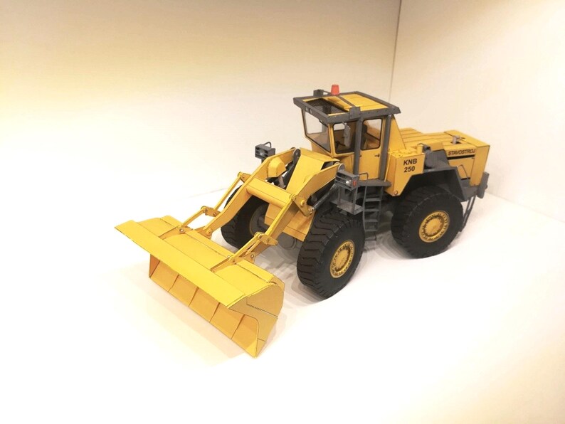 Papercraft Kit Bulldozer 3d Paper Model Crafting Kit PDF Plans to Print ...
