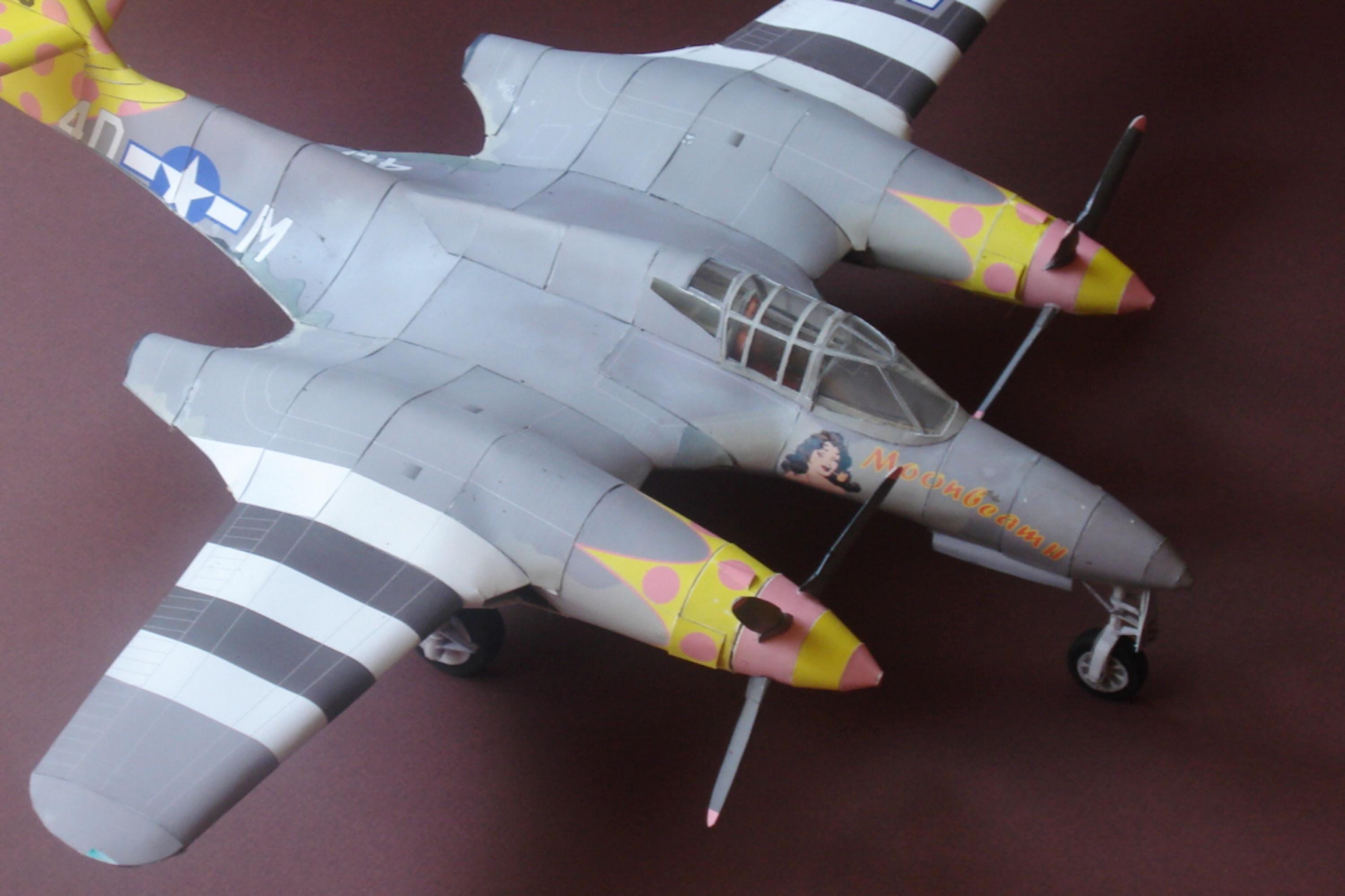 Papercraft Kit Mcdonnell XP-67 Bat Airplane 3d Paper Model Crafting Kit ...