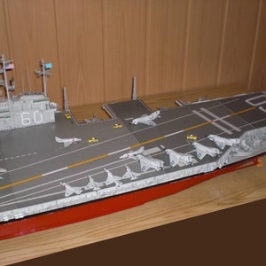Papercraft Kit USS Enterprise Aircraft Carrier 3d Paper Model Crafting ...