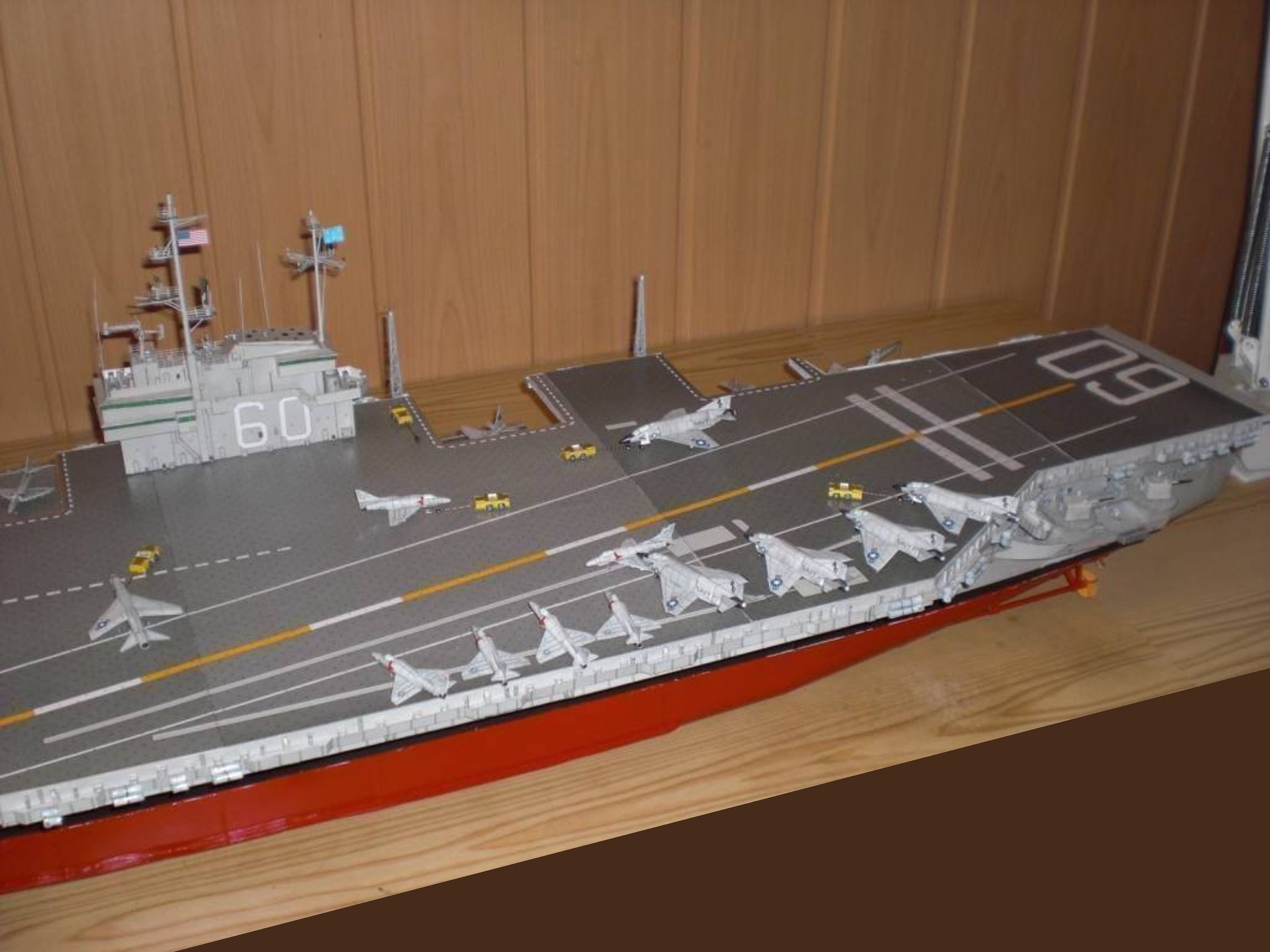Papercraft Kit USS Enterprise Aircraft Carrier 3d Paper Model Crafting ...