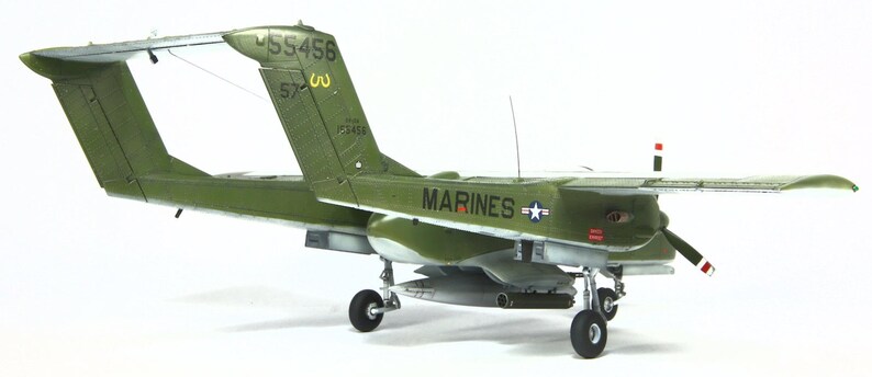 Papercraft Kit OV-10 Bronco Airplane 3d Paper Model Crafting Kit PDF ...