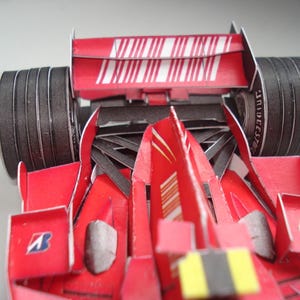 Papercraft Kit F1 Race Car 3d Paper Model Crafting Kit PDF Plans to ...