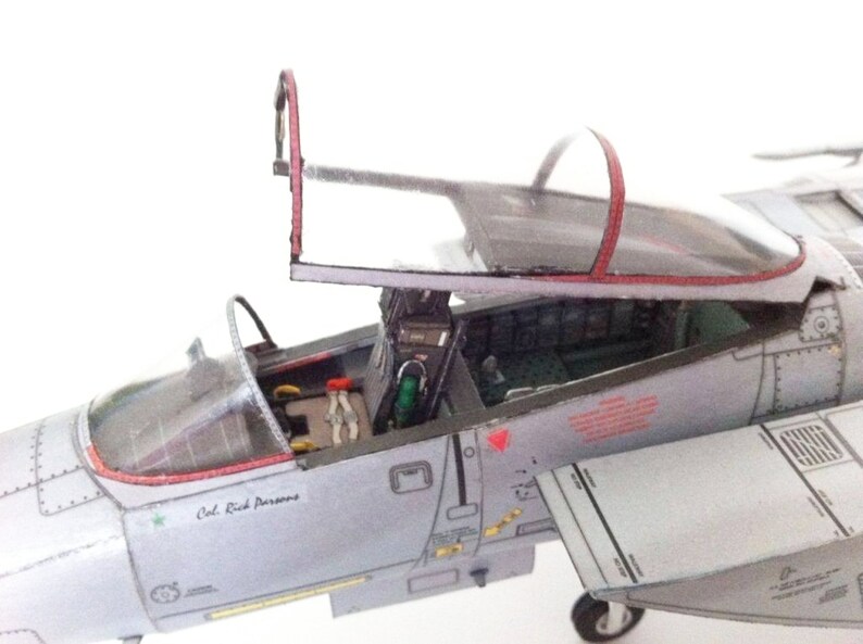 Papercraft Kit F-15C Eagle Plane 3d Paper Model Crafting Kit PDF Plans ...