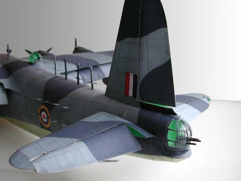 Papercraft Kit MKII Sunderland Plane 3d Paper Model Crafting PDF Plans ...