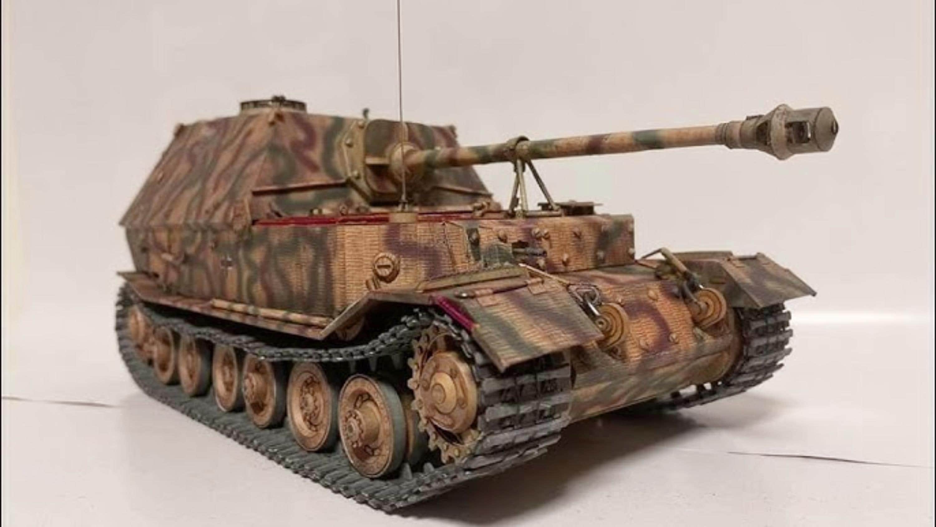 Papercraft Kit Ferdinand Elephant Tank Destroyer 3d Paper Model ...