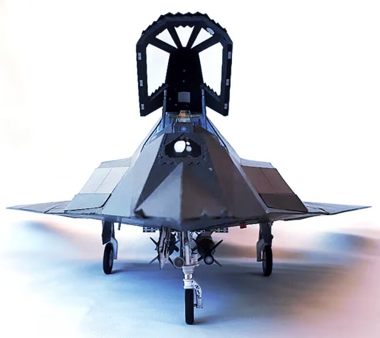 Papercraft Kit F-117 Nighthawk Plane 3d Paper Model Crafting Kit PDF ...