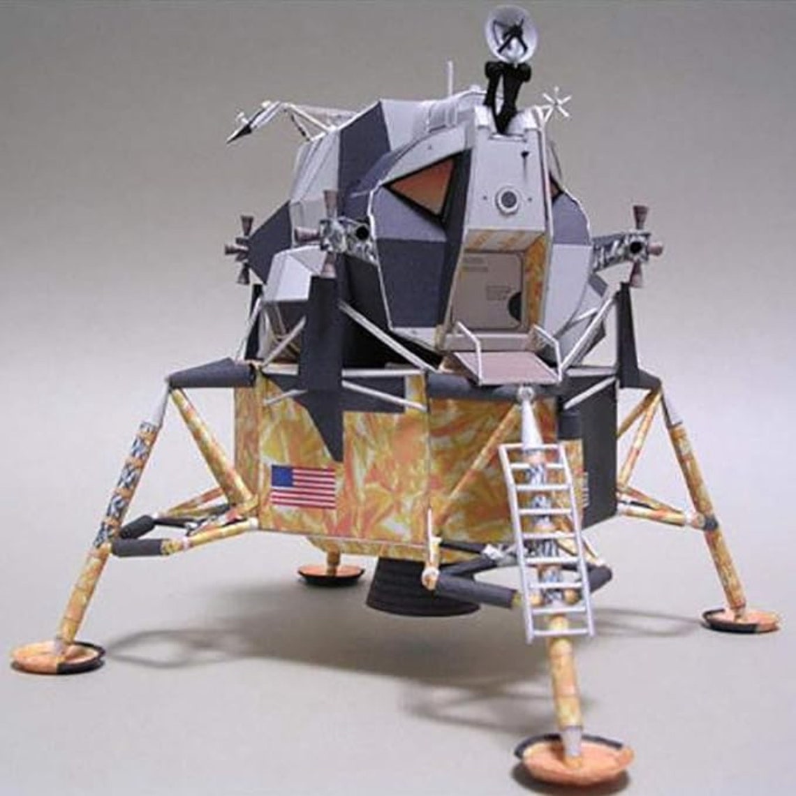 Papercraft Kit Apollo Moon Lander 3d Paper Model Crafting PDF Plans DIY ...