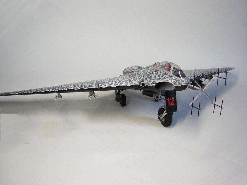 Papercraft Kit Ho 229 Bomber Airplane 3d Paper Model Crafting Kit PDF ...