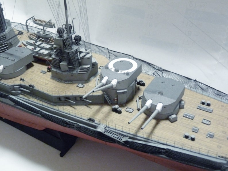 Papercraft Kit SMS Seydlitz Battlecruiser 3d Paper Model Crafting Kit ...
