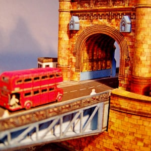 Papercraft Kit Tower Bridge London 3d Paper Model Crafting Kit PDF ...