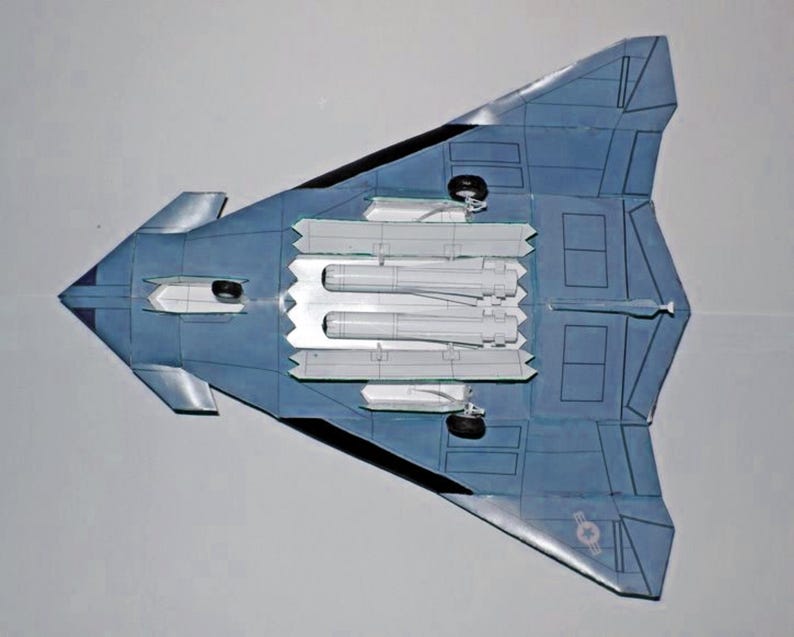 Papercraft Kit UCAV Drone Northrop Grumman 3d Paper Model Crafting Kit ...