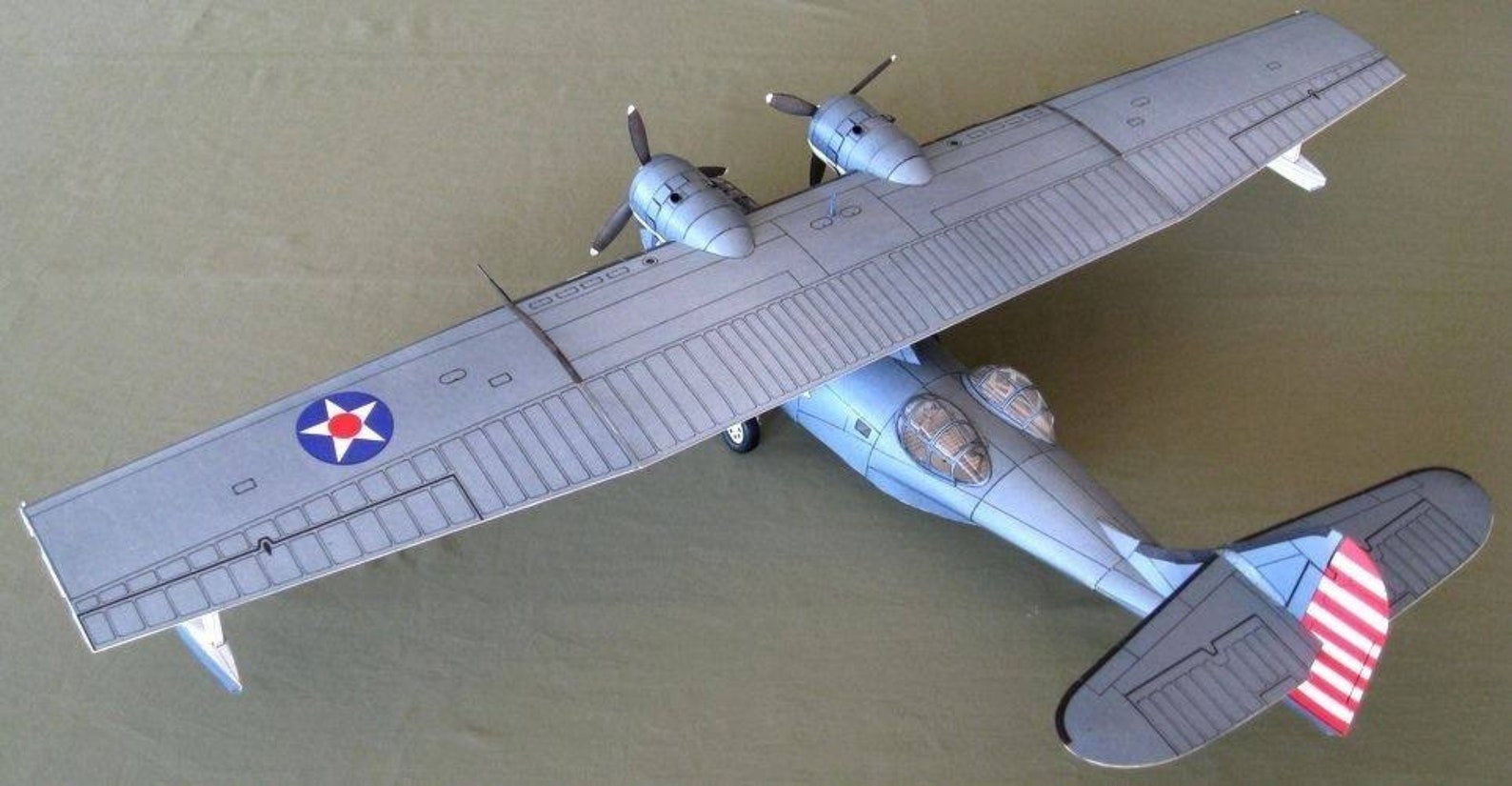 Papercraft Kit PBY Catalina Airplane 3d Paper Model Crafting Kit PDF ...