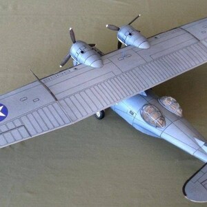 Papercraft Kit PBY Catalina Airplane 3d Paper Model Crafting Kit PDF ...